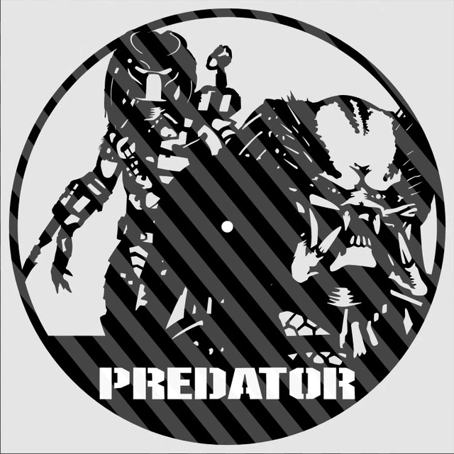 DXF CDR File For CNC Plasma Laser Cut - Deep Purple Clock Cutting File ...