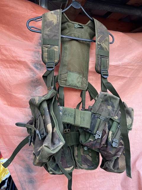 BRITISH ARMY MILITARY Surplus DPM PLCE Full Webbing Battle Rig Fighting ...