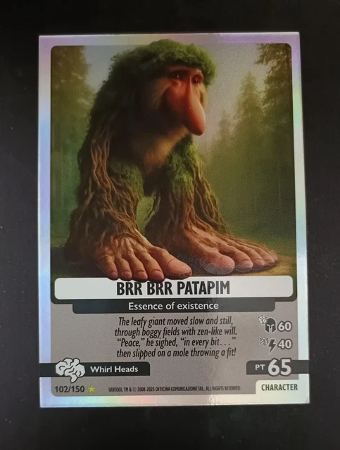 BRR BRR PATAPIM 102 Pretty Epic Skifidol Italian Brainrot Trading Card ...