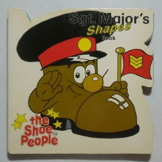 THE SHOE PEOPLE Sgt. Major's Shapes Book Fold Out Board Book James ...