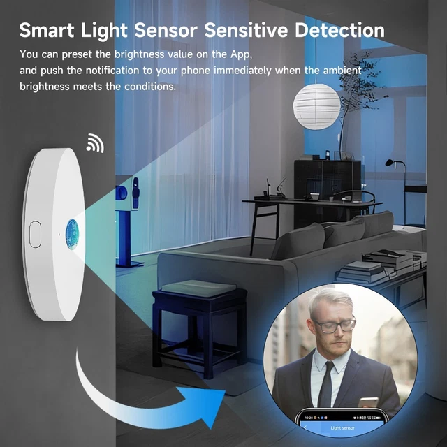 SMART LIGHT SENSOR for Accurate Luminance Detection with For Tuya WiFi ...