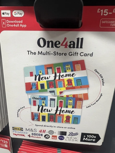 ONE4ALL NEW HOME Gift Card Value £50 FAST DELIVERY BY POST £63.09 ...