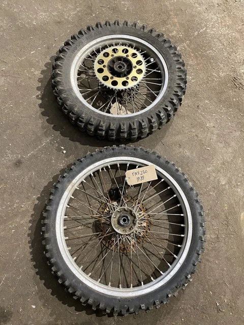 SUZUKI RMX 250 1989 Wheels 19” 18” Front & Rear £249.99 - PicClick UK