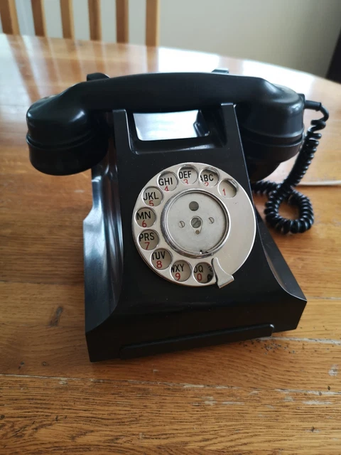 VINTAGE GPO BLACK Bakelite Rotary Dial Telephone (1965) £20.00 ... VINTAGE GPO BLACK Bakelite Rotary Dial Telephone (1965) £20.00 ...
