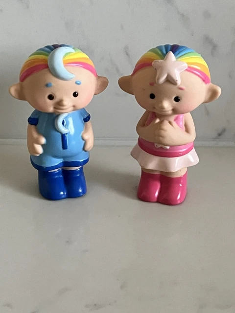 CBEEBIES CLOUD BABIES Figures - Rainbow Baby Baba Pink & Baba Blue ...