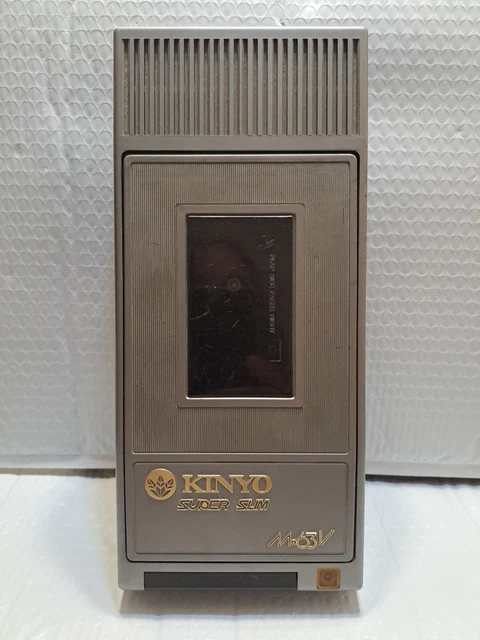 VINTAGE KINYO SUPER Slim M63V VHS Video Cassette Tape Rewinder Inspected 4/20/91 £24.70 ...