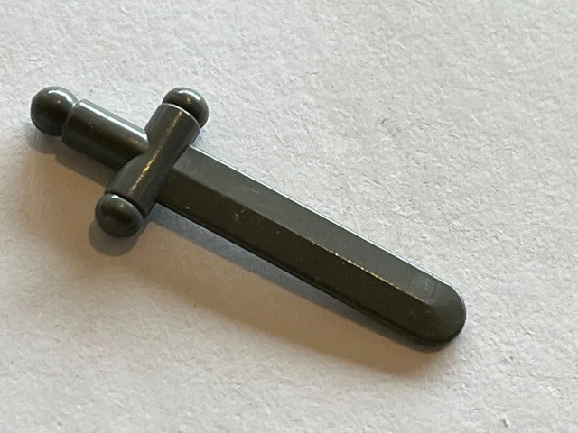 EPÉE LEGO CASTLE Dark Gray Minifig Sword ref 3847 / set 6074 6009 1888 ...