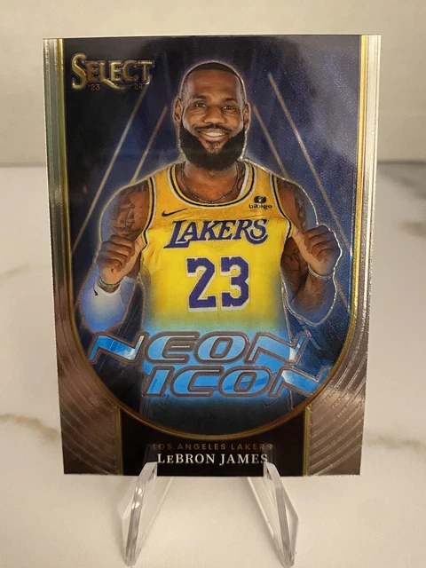 LEBRON JAMES NEON Icon 2023-24 Panini Select #12 LA Lakers EUR 1,19 ...