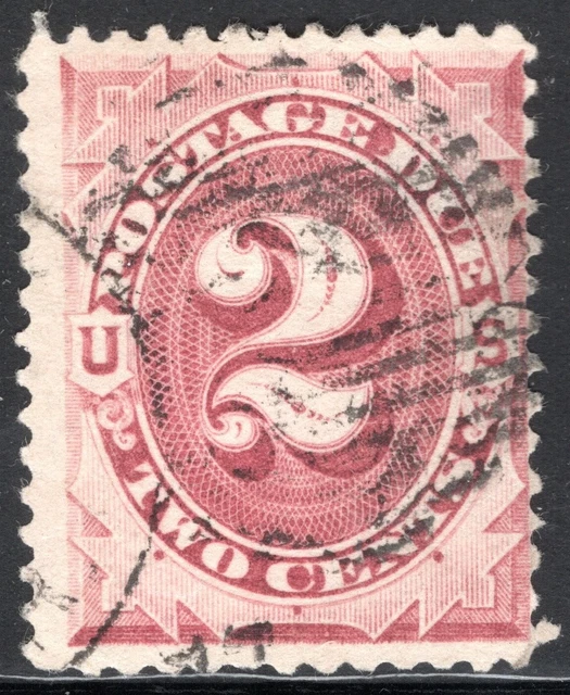 US STAMP SCOTT #J16, 2c, Postage Due, 1884, Red Brown, Used $2.00 ...
