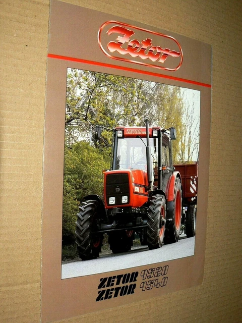 PROSPECTUS TRACTEUR ZETOR 9520 Brochure Tractor Traktor Trattore Prospekt EUR 16,99 - PicClick FR