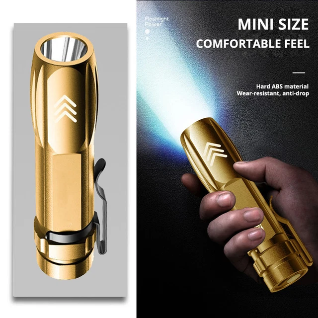 POCKET TORCHLIGHT RECHARGEABLE Multipurpose Portable Led Flashlight ...