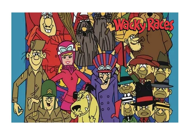 WACKY RACES CARTOON 1 Childrens TV show A4 mounted poster choice of ...
