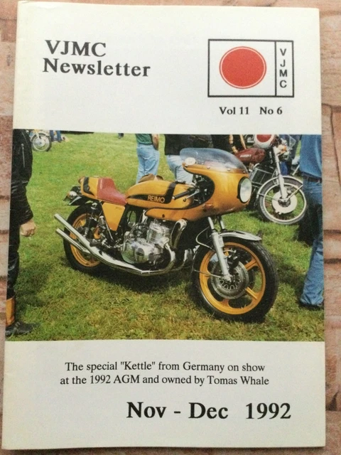 VINTAGE JAPANESE MOTORCYCLE Club Newsletter - Vol 11 No 6 - Nov - Dec ...