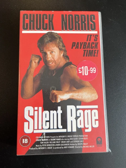 SILENT RAGE (VHS) 1982 Chuck Norris, Ron Silver Action Movie Classic £9 ...