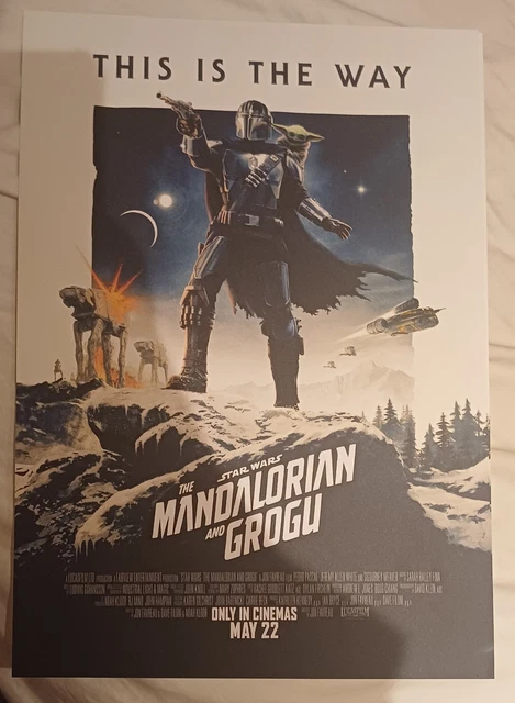 THE MANDALORIAN AND Grogu Official Cinema Poster - Star Wars £10.00 ...