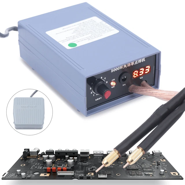 PUNKTSCHWEISSGERÄT PUNKTSCHWEISSSTIFT 18650-AKKU Schweißen 5KW Strom Einstellbares £62.68 ...