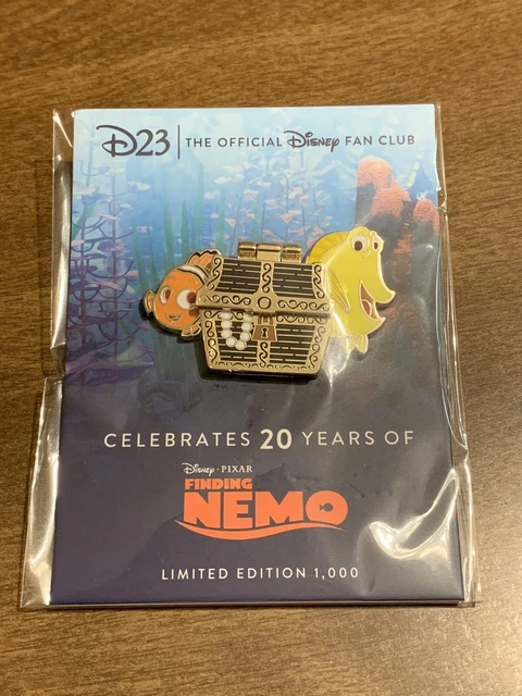 FINDING NEMO 20TH ANNIVERSARY HINGED PIN Disney Pixar D23 Gold ...
