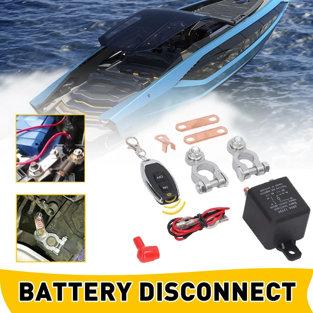 CAR BATTERY DISCONNECT Cut Off Isolator Master Switch W/ Wireless ...