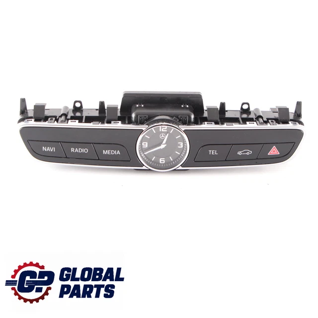 SWITCH PANEL MERCEDES W213 S213 Centre Console Clock Hazard Radio ...