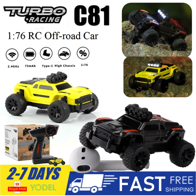 TURBO RACING 1:76 C81 RC MINI Electric Off-Road Model Car Small Monster ...