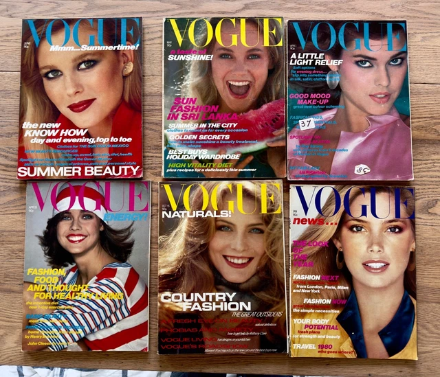 VOGUE MAGAZINES 1980 x 6 editions OK condition £22.00 - PicClick UK