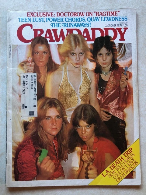VINTAGE CRAWDADDY OCTOBER 1976 Magazine The Runaways Gram Parsons Jeff ...