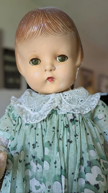 VINTAGE ORIGINAL 1930'S Effanbee 22" Patsy Lou Doll ALL Composition ...