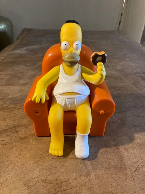2005 THE SIMPSONS Talking Homer Simpson armchair with sound movement ...