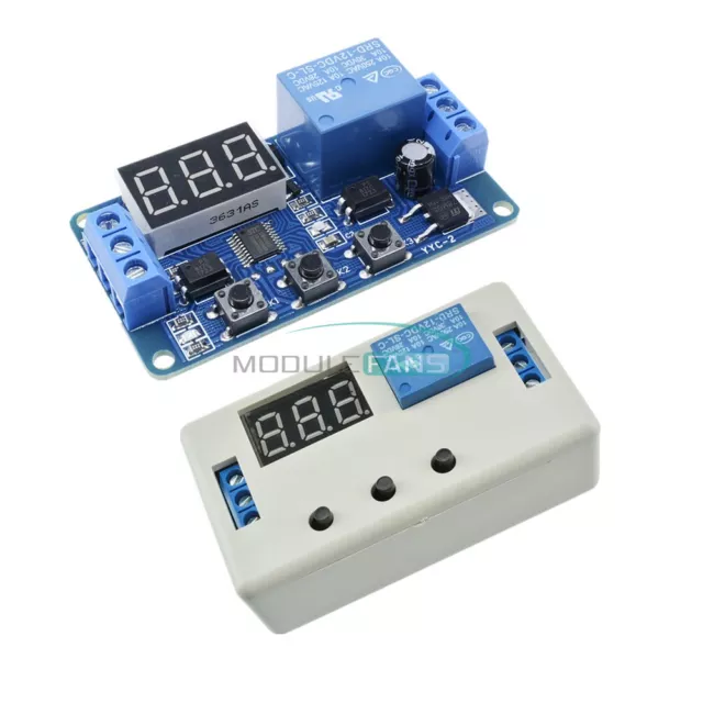 12V DIGITAL LED Display Home Automation Delay Timer Control Switch ...