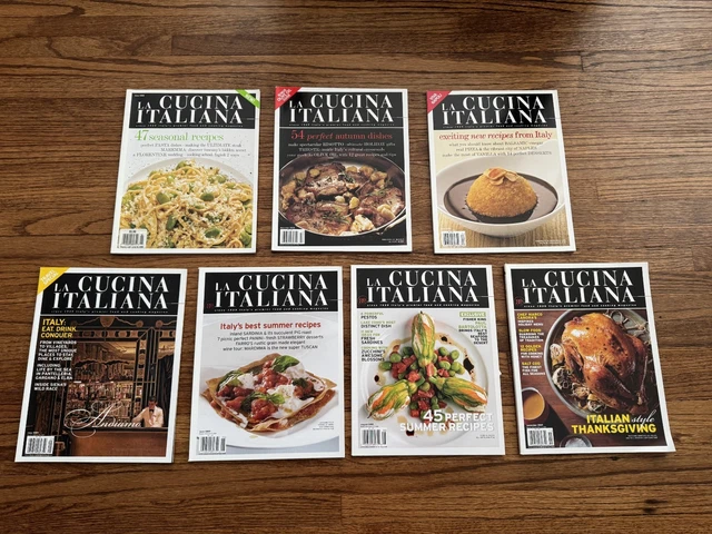 7 LA CUCINA Italiana Magazines ITALIAN COOKING TRAVEL BEST RECIPES 2008 ...