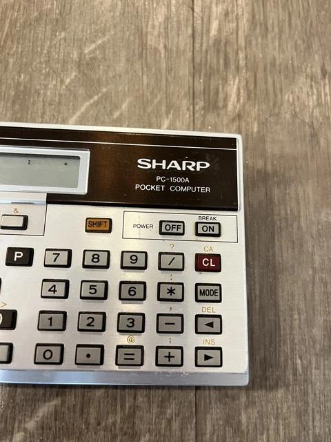 VINTAGE SHARP PC-1500A Personal Computer - Programmable Calculator ...