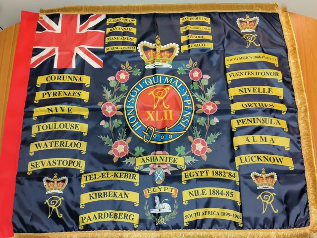 THE 42ND (ROYAL HIGHLAND) Regiment of Foot Black Watch Regiment colours ...