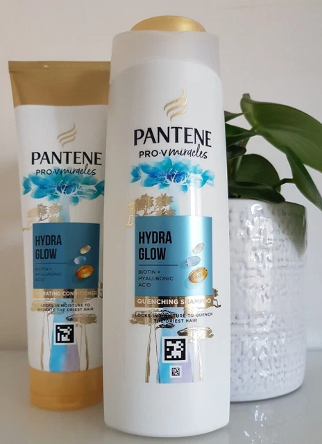 PANTENE PRO-V HYDRA Glow Quenching Shampoo 400ml & Hydrating Conditioner 275ml EUR 15,65 ...