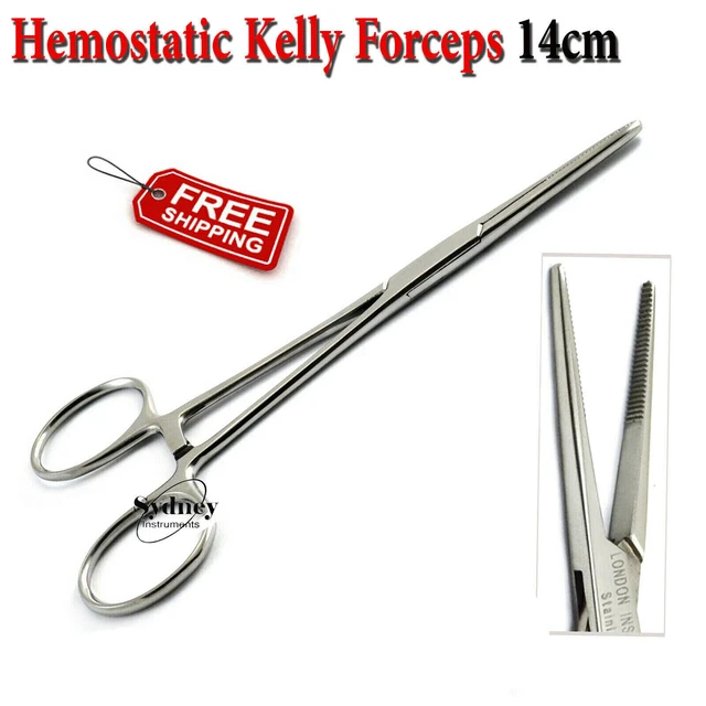 HEMOSTATS KELLY FORCEPS Straight 14cm Dental Surgical Veterinary Surgery Lab $6.99 - PicClick AU