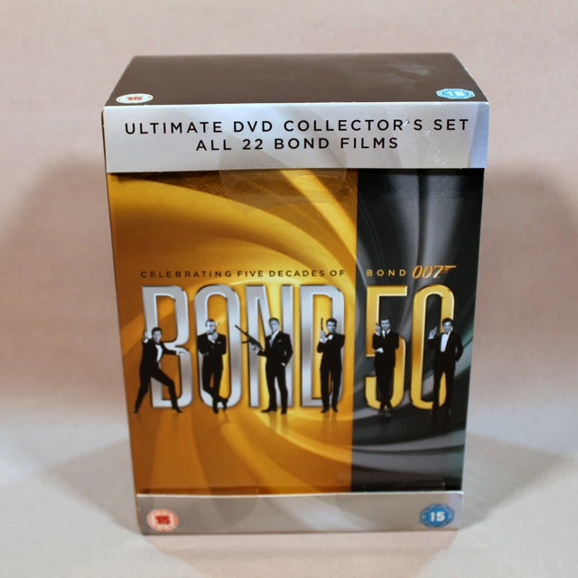 JAMES BOND 50 Celebrating Five Decades of Bond 007 - 22 Film Box Set ...