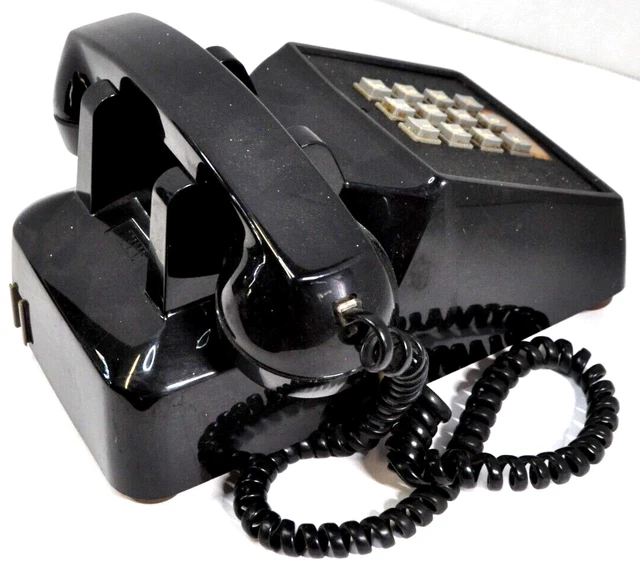 1980'S ITT VINTAGE Touch Tone Telephone - Black - Pre Owned - Works £17 ...