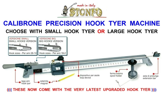 2024 STONFO CALIBRONE Hook Tyer Machine Tying Hook Lengths Braid Carp Hair Rigs £74.50 - PicClick UK