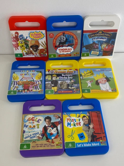 X8 ABC KIDS DVD Lot - Thomas Mister Maker Fireman Sam Giggle Hoot ...