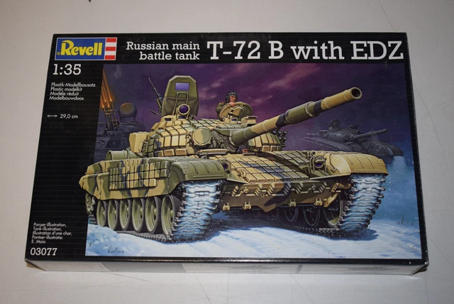 REVELL 03077 T-72 B w/ EDZ Russian Main Battle Tank 1:35 NEU mit OVP ...