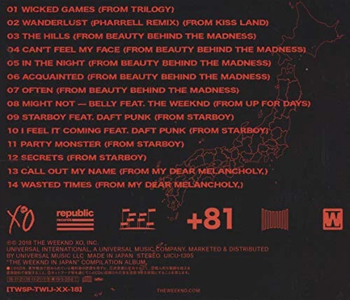WEEKND IN JAPAN: Singles Collection by The Weeknd $79.48 - PicClick AU