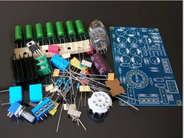 PREAMPLIFICATORE BUFFER VALVOLARE STEREO 6N3 tube PRE KIT di MONTAGGIO ...