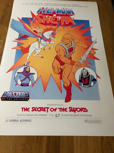 LARGE MOVIE POSTER He-Man She-ra Secret of the Sword 430mm x 640mm EUR ...
