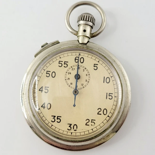 WW2 1942 WALTHAM Bomb Timer Stopwatch Pocket Watch British Military Raf ...