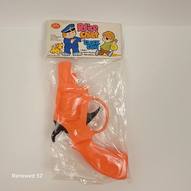 VINTAGE TOY POLICE Chief Click Gun New Old Stock In Original Package ...