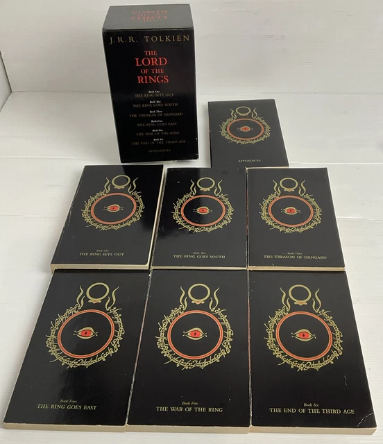THE LORD OF The Rings 7 Volume Book Box Set Millennial LOTR JRR Tolkien ...