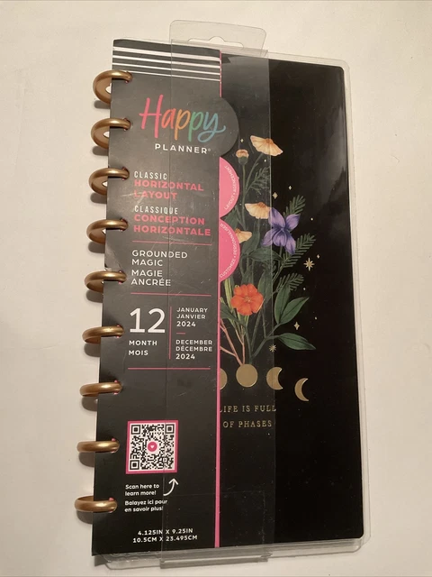 NEW! HAPPY PLANNER 2024 GROUNDED MAGIC Classic Horizontal Planner FAST ...