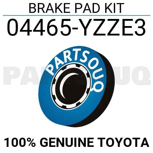 04465YZZE4 GENUINE TOYOTA BRAKE PAD KIT 04465-YZZE4 EUR 76,66 - PicClick FR