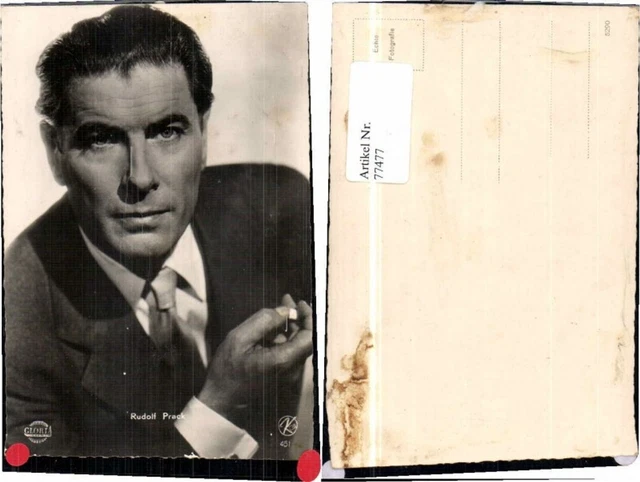 77477,AUTOGRAMMKARTE RUDOLF PRACK EUR 6,00 - PicClick DE