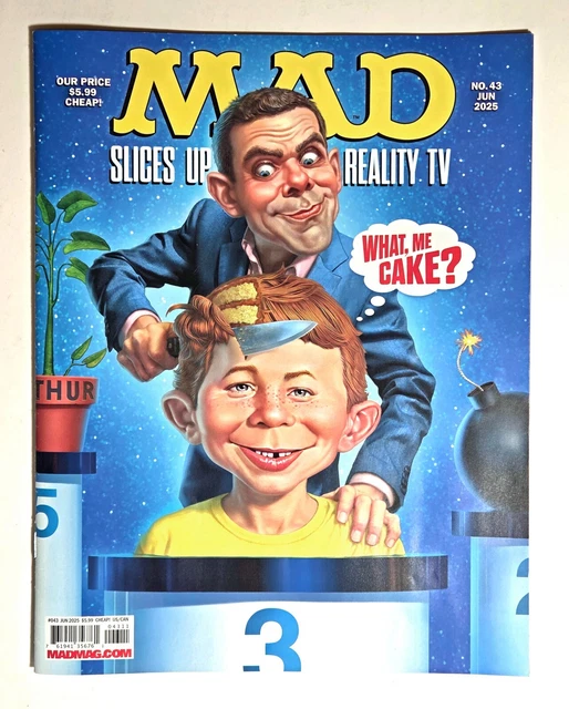 MAD MAGAZINE #43 Jun 2025 NEW! Reality TV - Sergio Aragones Spy vs Spy ...