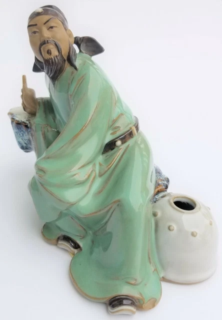VINTAGE CHINESE MUD Men Shekwan Shiwan Mudware Oriental Asian Writing ...